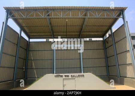 A gallows inside the newly built Dhaka Central Jail at Keraniganj ...