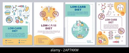 Keto diet brochure template. Ketogenic nutrition. Flyer, booklet ...