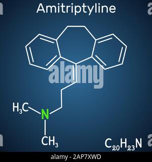 Amitriptyline antidepressant molecule Stock Photo - Alamy