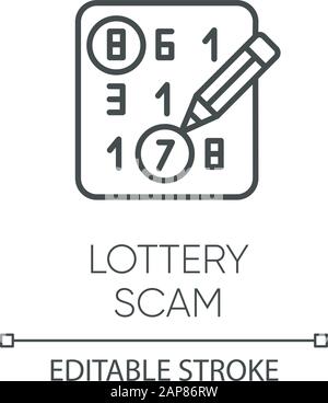 Advance fee fraud concept icon. Financial scam idea thin line ...