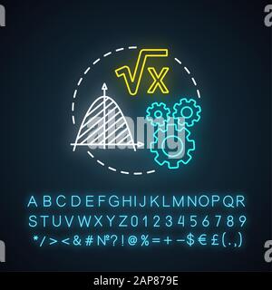 Mathematical foundations concept icon. Calculations base idea thin line ...