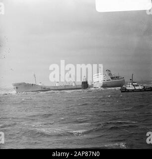 Norwegian tanker Anko State stalled at Hoek van Holland Two tugs at the ...