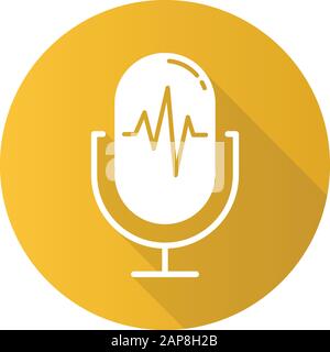 Sound signal glyph icon. Audible soundwave. Listening ear. Loud noise ...