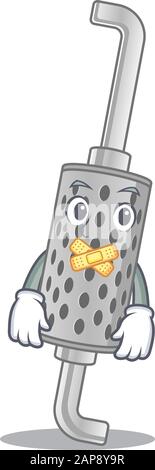 mascot cartoon design of exhaust pipe with Wink eye Stock Vector Image ...