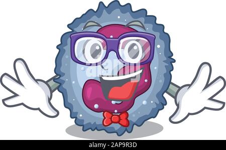 cartoon character design of neutrophil cell on a waiting gesture Stock ...
