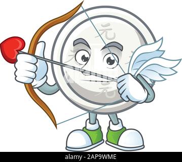 Cupid silver coin cartoon character for currency Stock Vector Image ...