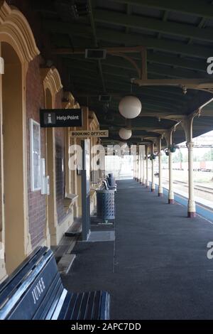 Junee Railway Station, a heritage-listed station built in the 19th ...
