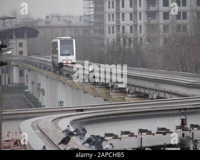 The Moscow Monorail in operation, Moscow, Russia Stock Photo - Alamy