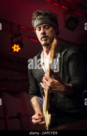 Milan, Italy. 4st September 2017. Guitarist Richie Kotzen performs at ...