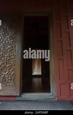 Jim Thompson store, Thai silk, Suvarnabhumi Airport, Bangkok, Thailand ...