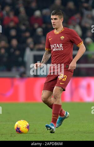 Allianz Stadium, Turin, Italy - Gianluca Mancini of AS Roma under ...