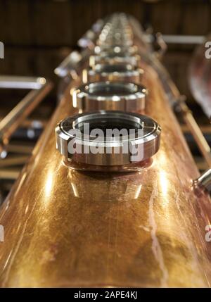 Copper Still Column Stock Photo - Alamy