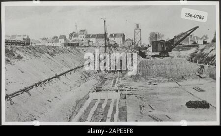 Dredging a lock pit Date: undated Keywords: dredging, excavators, works ...