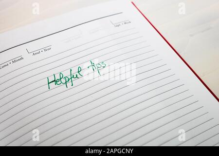 Handwriting text writing Helpful Tips Question. Conceptual photo secret ...