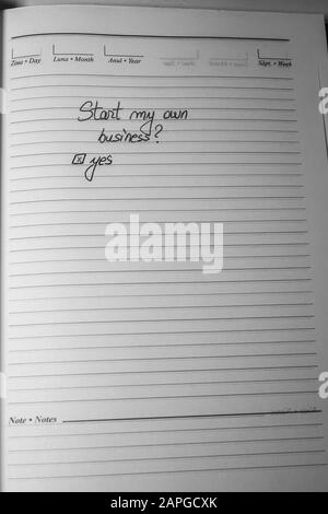 Handwriting text writing Start Your Own Business. Concept meaning ...