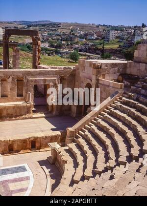 Jordan. The arena and amphitheatre dominate the ruins of the once great ...