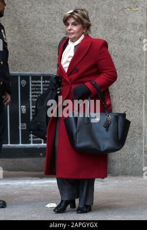 New York, MT, USA. 22nd Jan, 2020. Harvey Weinstein at court appearance ...