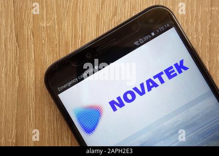 Novatek website displayed on a modern smartphone Stock Photo - Alamy