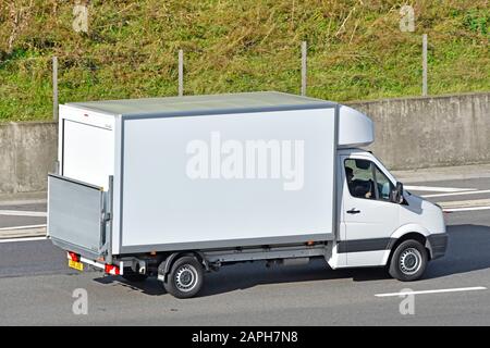Side & back view from above pallet load on hgv lorry truck articulated ...