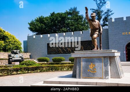 An M5A1 light tank ‘Bear of Kinmen’ at the Guningtou War Museum on ...