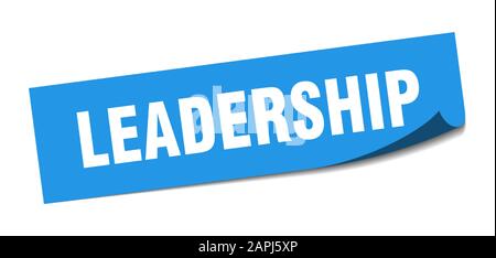 leadership sticker. leadership square sign. leadership. peeler Stock ...
