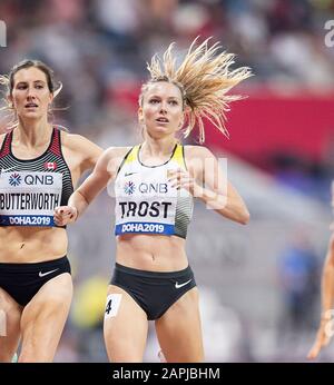 Katharina TROST (Germany). Women's 800m, Round 1, Heat 3, on September ...