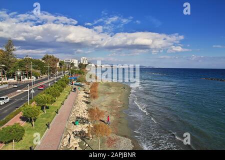 Limassol/Cyprus - 03 Jan 2016: The waterfront in Limassol, Cyprus Stock ...