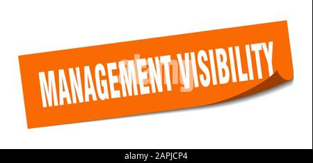 management visibility sticker. management visibility square sign ...