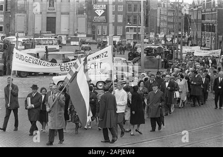 Demonstration of the Auschwitz Committee in Amsterdam with the aim of ...
