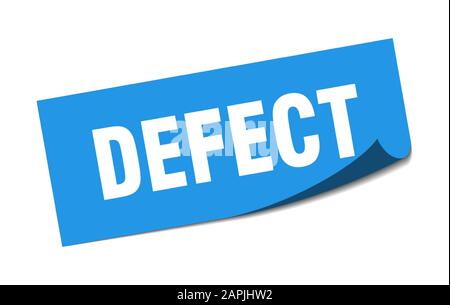 defect sticker. defect square sign. defect. peeler Stock Vector Image ...