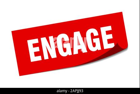 engage sticker. engage square sign. engage. peeler Stock Vector Image ...