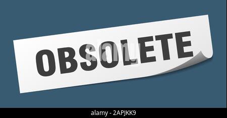 obsolete sticker. obsolete square sign. obsolete. peeler Stock Vector ...