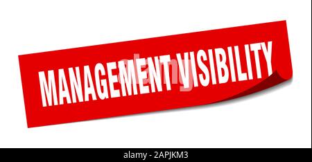 management visibility sticker. management visibility square sign ...