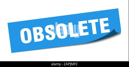 obsolete sticker. obsolete square sign. obsolete. peeler Stock Vector ...