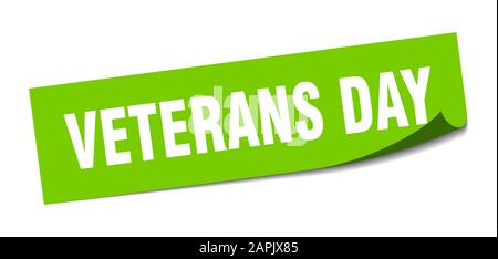 veterans day sticker. veterans day square sign. veterans day. peeler ...