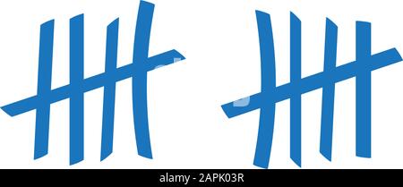 Hand drawn Tally marks with brush strokes Stock Vector Image & Art - Alamy