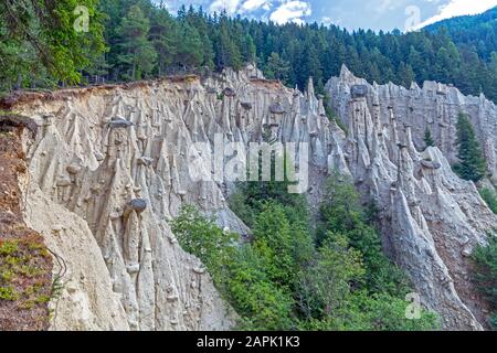 Earth pyramids in Renon - Ritten, near Bolzano, South Tyrol, Italy ...