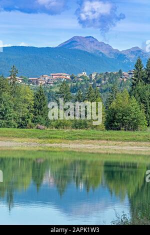 Coredo lake in Val di Non, Northern Italy Stock Photo - Alamy