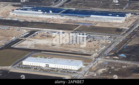 The Foxconn campus is shown under construction on January 6, 2020. A ...
