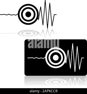 Earthquake cartoon vector illustration. Tectonic movements. Seismic ...