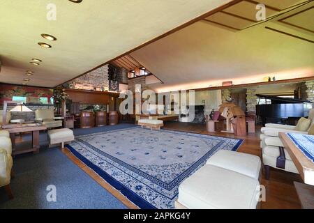 Spring Green Wisconsin USA shown on a road map or Geography map Stock ...