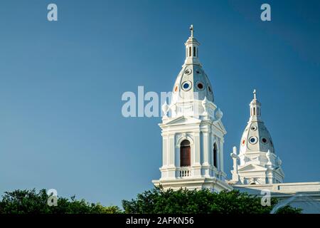 Bell towers, Ponce Cathedral (Our Lady of Guadalupe), Ponce, Puerto ...
