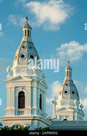 Bell towers, Ponce Cathedral (Our Lady of Guadalupe), Ponce, Puerto ...