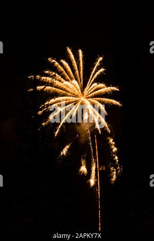 Lana‘i Pineapple Festival: Fireworks Stock Photo - Alamy