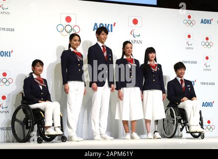 Tokyo, Japan. 23rd Jan, 2020. Japanese models display Japan's ...