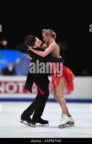 January 23, 2020: Alexandra Stepanova and Ivan Bukin of Russia during ...