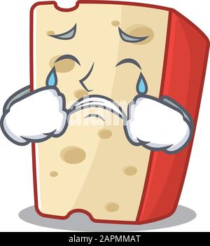 Crying cheese character cartoon style Stock Vector Image & Art - Alamy