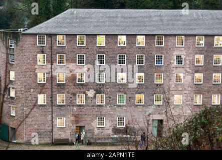 Sir Richard Arkwright first water powered spinning cotton mill at ...