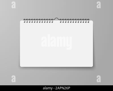 Blank wall calendar with soft shadow, card for your design. Mock up ...