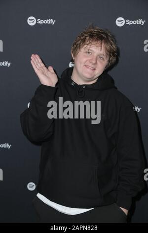 Lewis Capaldi walking the red carpet at the Spotify Hosts "Best New ...